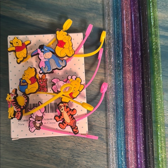 Disney | Other | Winnie The Pooh Straw Covers And Tumbler Straw Covers ...